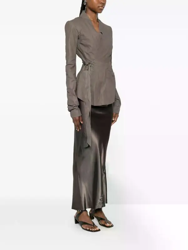 Rick Owens Tie Belt Jacket