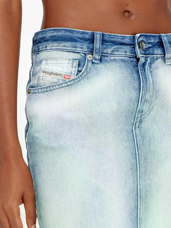 DIESEL® De-skye-fsi Five-pocket Denim Midi Skirt