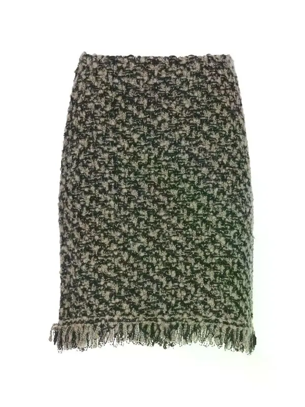 Fabiana Filippi Textured Mini Skirt With Fringe
