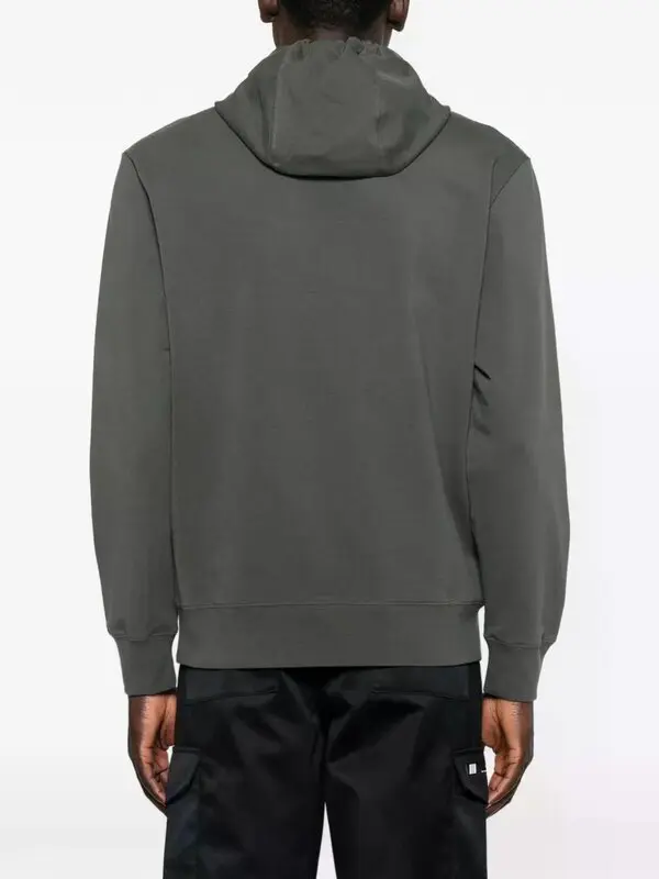 C.P. COMPANY Logo Detail Hooded Sweatshirt - Grey