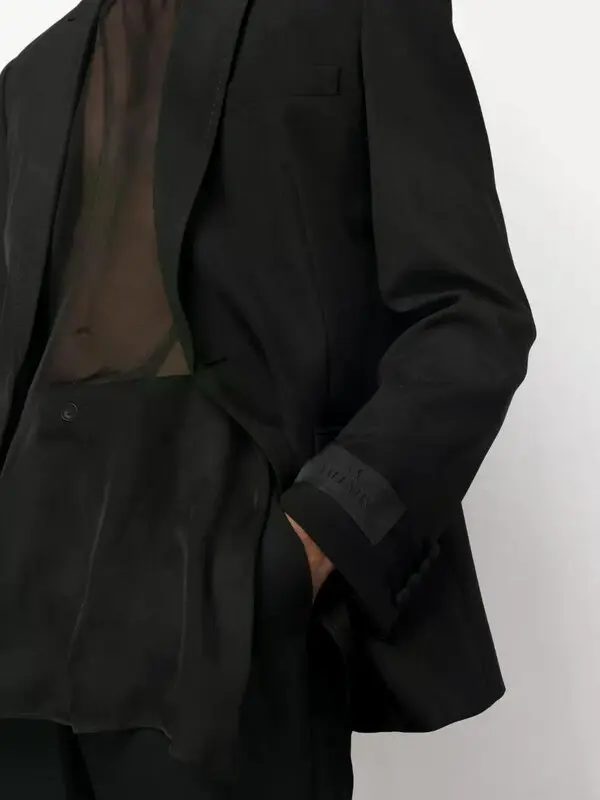 Valentino Garavani Logo-patch Single-breasted Blazer