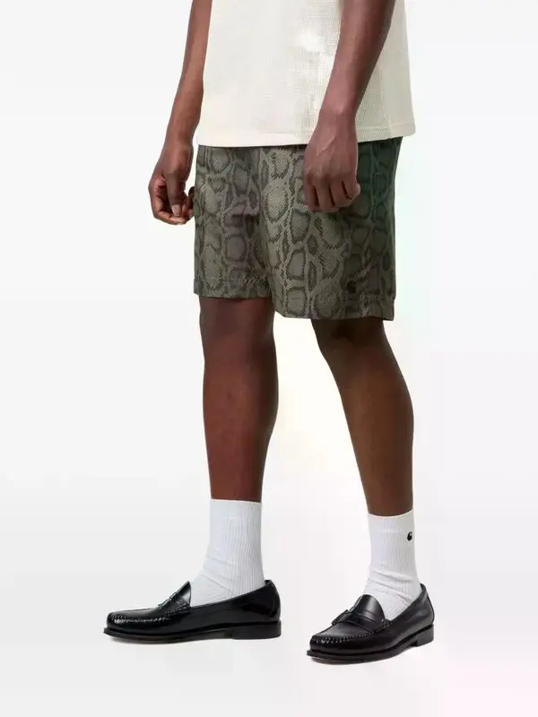 Carhartt Work In Progress Slater Snake-print Shorts