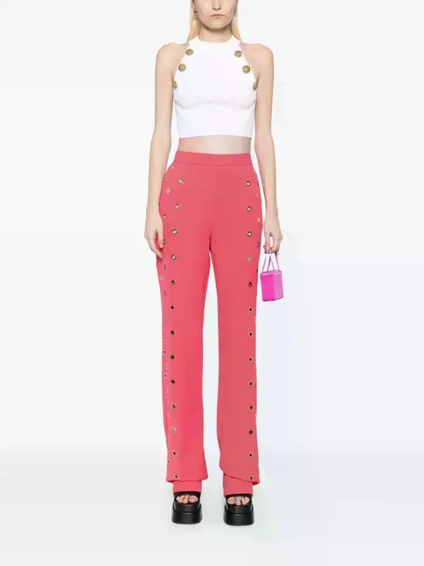 SAIID KOBEISY Tailored Trousers With Eyelet Embellishment