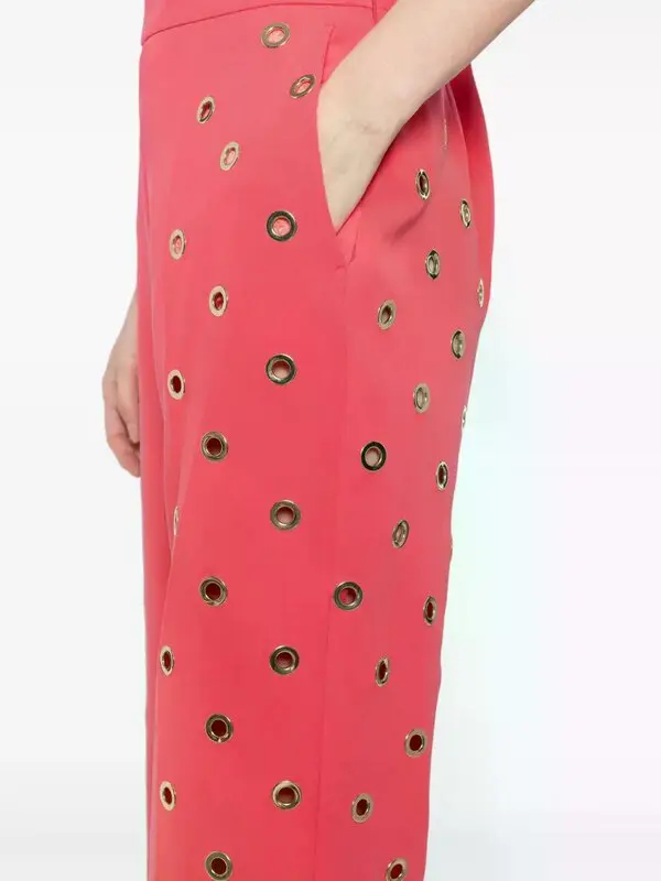 SAIID KOBEISY Tailored Trousers With Eyelet Embellishment