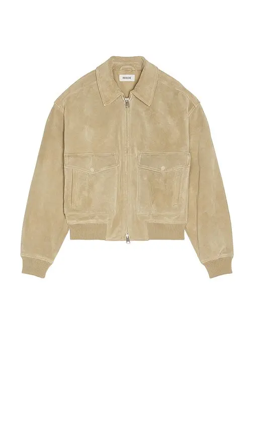 AGOLDE Emil Bomber Jacket - Brown