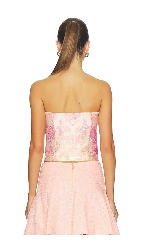 Alice + Olivia Kelcey Strapless Vest - Rose