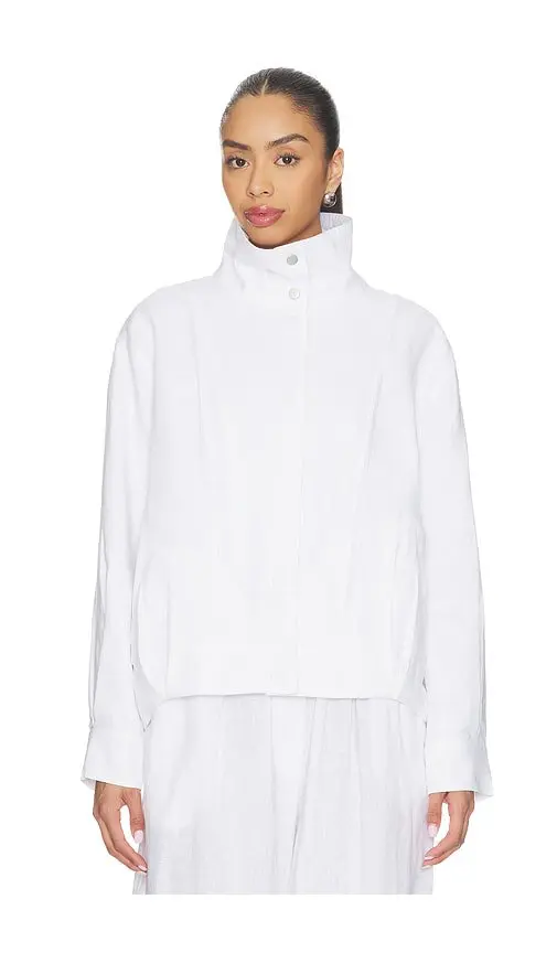 AEXAE Linen Bomber Jacket