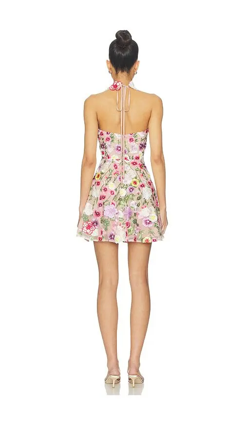 ELLIATT Neve Floral Embroidered A-line Mini Dress