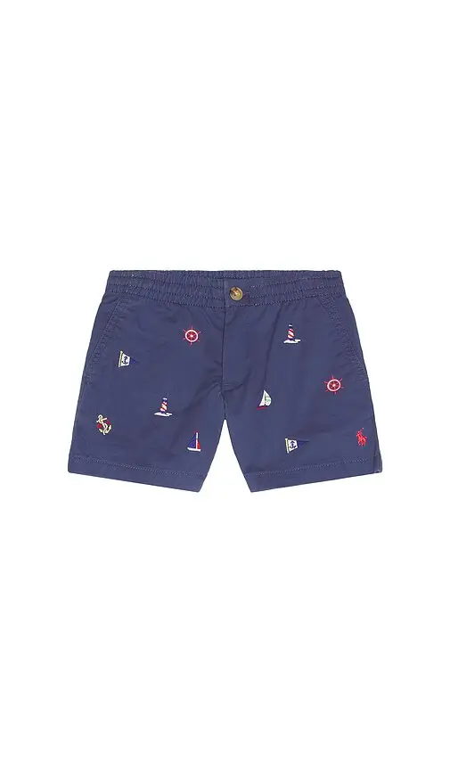 Polo Ralph Lauren Embroidered Twill Boat Shorts - Navy