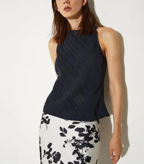 Max & Co. Pleated Sleeveless Top