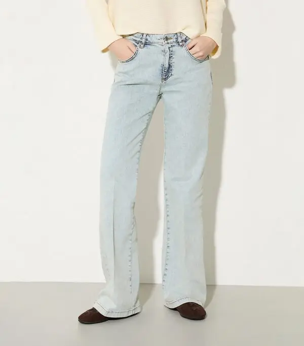 Max & Co. Acid Wash Flared Jeans