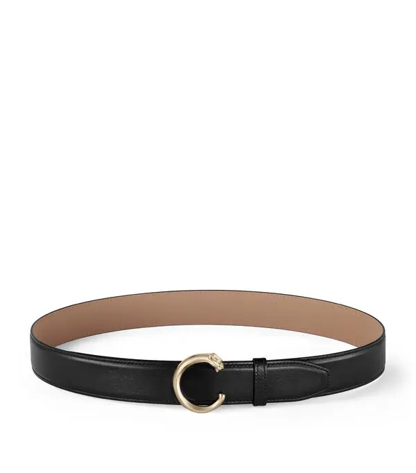 Cartier Panthère De Leather Belt - Black
