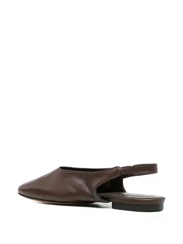 Soeur Florence Leather Slingback Ballet Flats - Brown