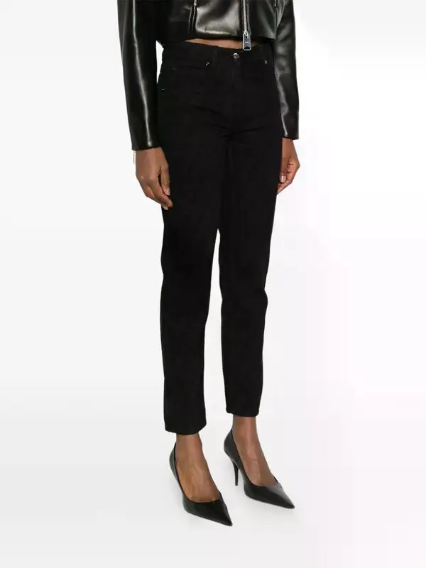 Fendi Ff Monogram Button-fastening Jeans