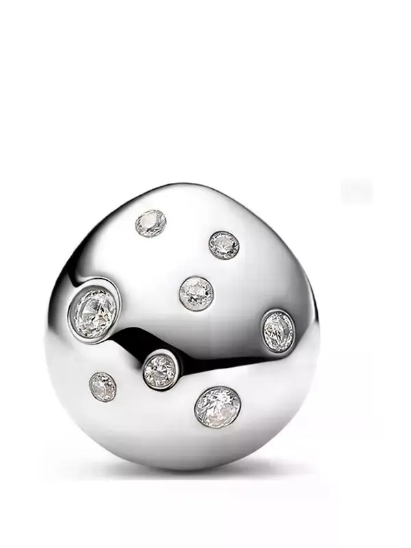 MARIA BLACK Flynn Popcorn Huggie Earring - Silver