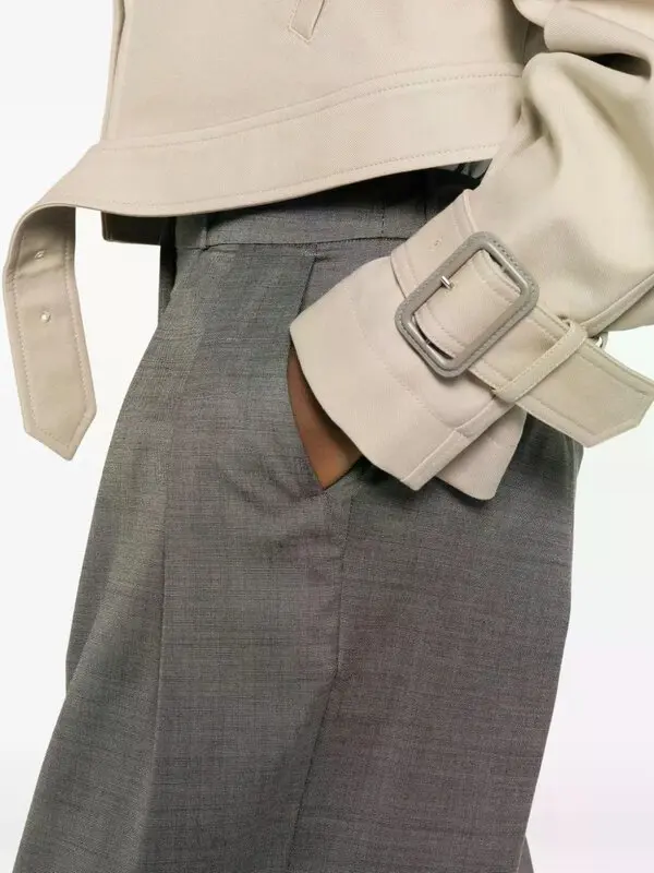 THE FRANKIE SHOP Pleated Straight Trousers