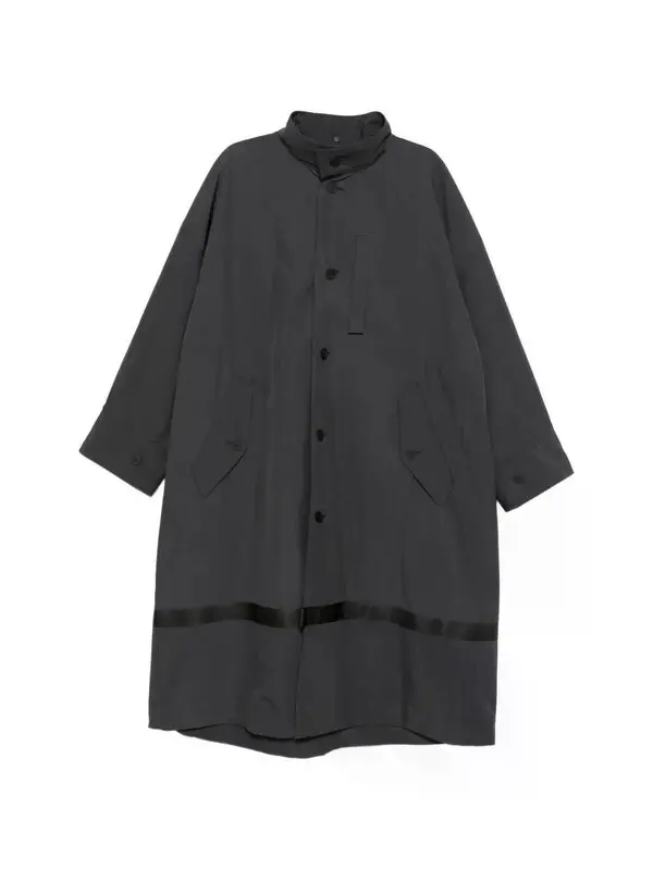 Issey Miyake Ribbon Detail Coat - Grey