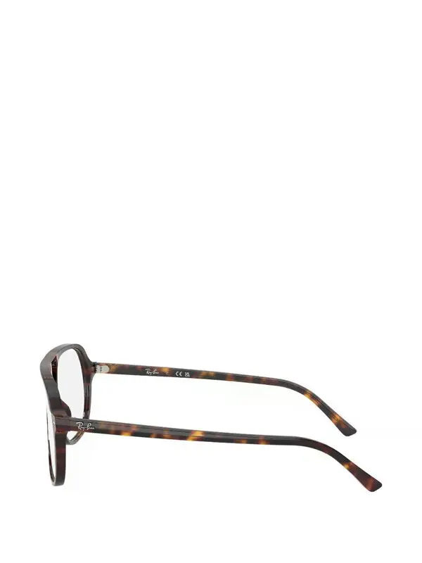 Ray-ban Aviator Eyeglasses With Tortoiseshell Frame - Brown