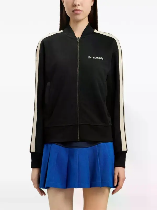 Palm Angels Logo Stripe Bomber Jacket