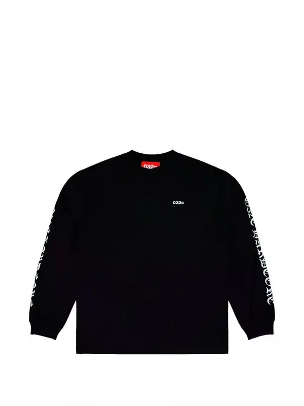 032C Lettering-print Long-sleeve Sweatshirt