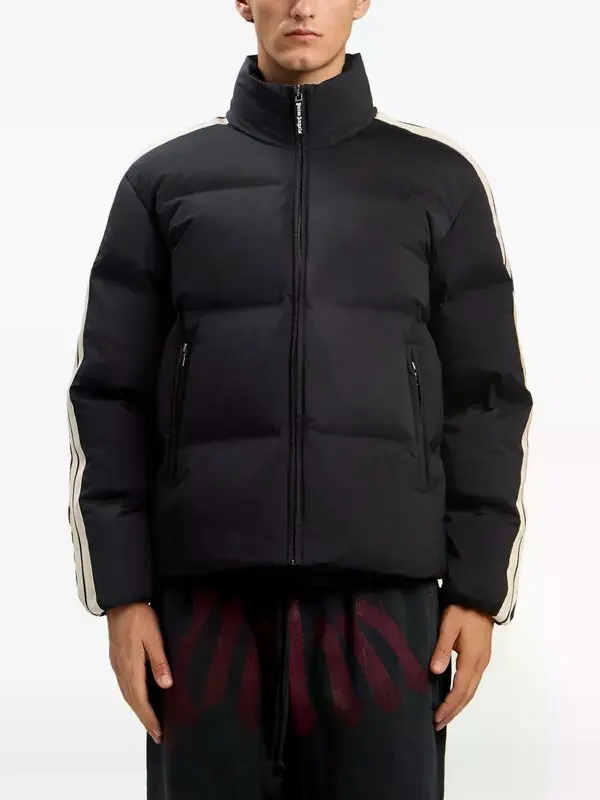 Palm Angels Logo-detail Stripe Puffer Jacket