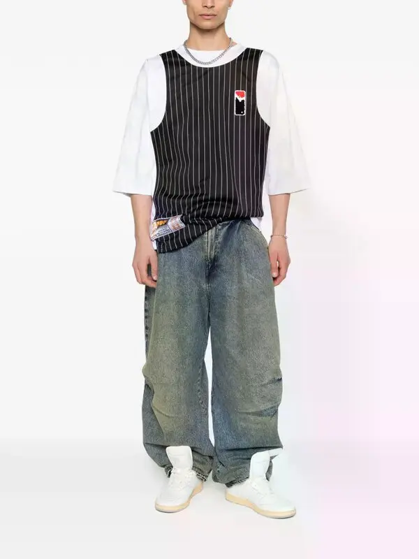 PDF Front Pleat Wide Leg Jeans