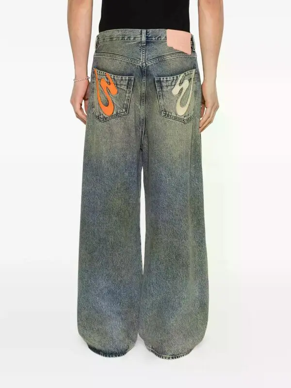 PDF Front Pleat Wide Leg Jeans