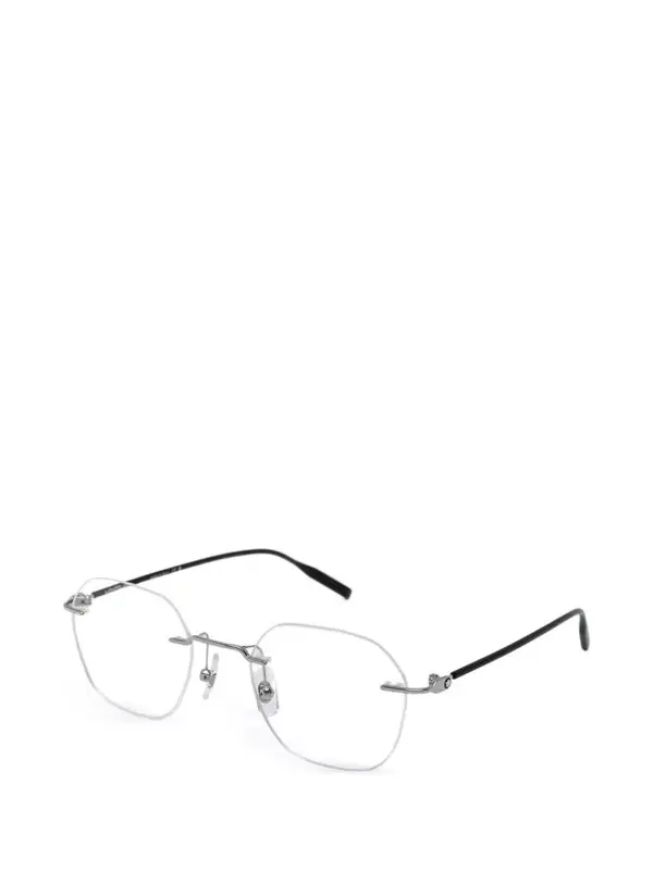Montblanc Round Frame Eyeglasses - Silver