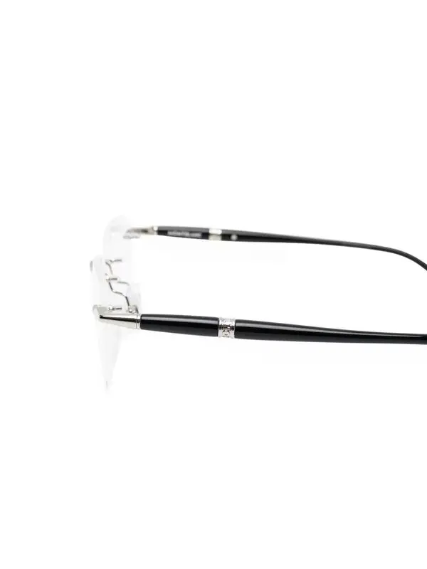 Montblanc Rimless Rectangle Eyeglasses - Silver