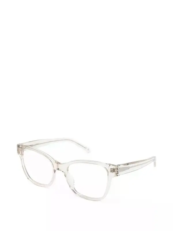 Saint Laurent Oval Frame Glasses - Neutrals