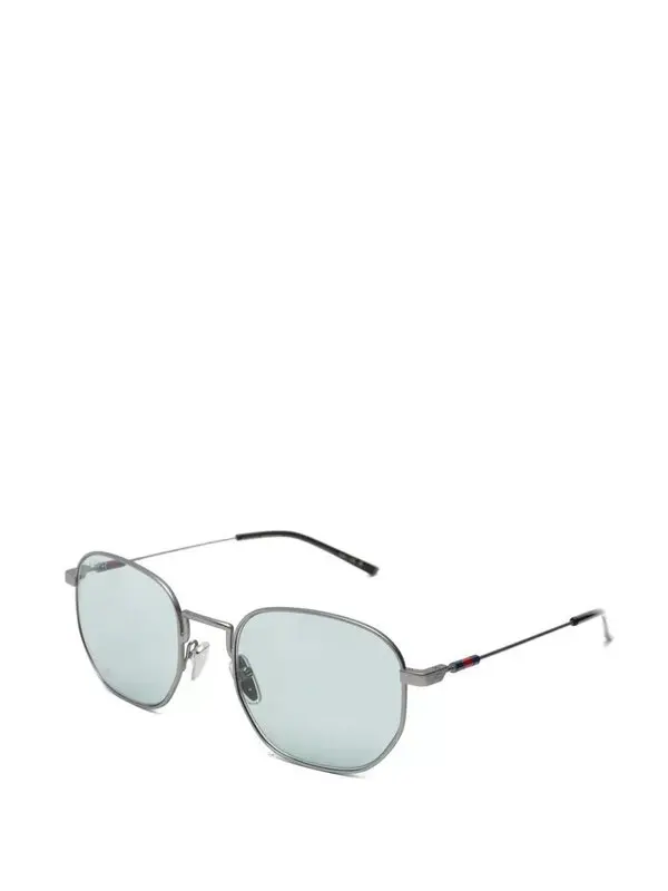 Gucci Geometric-frame Sunglasses - Grey