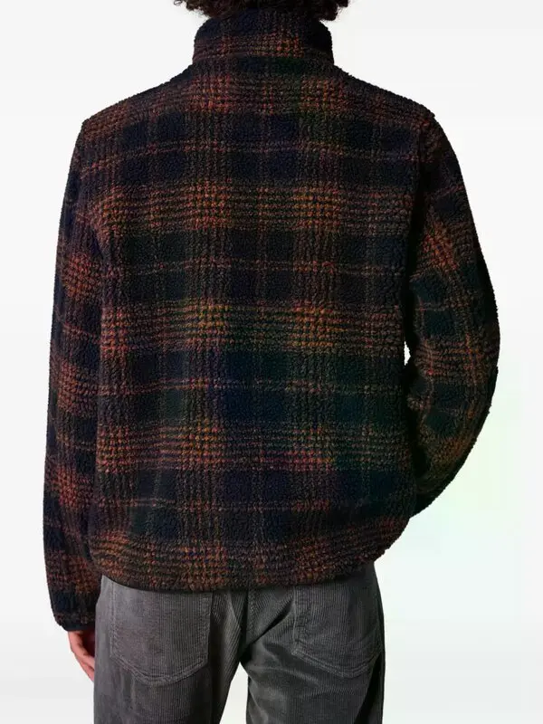 Paul Smith Plaid Fleece Zip Jacket
