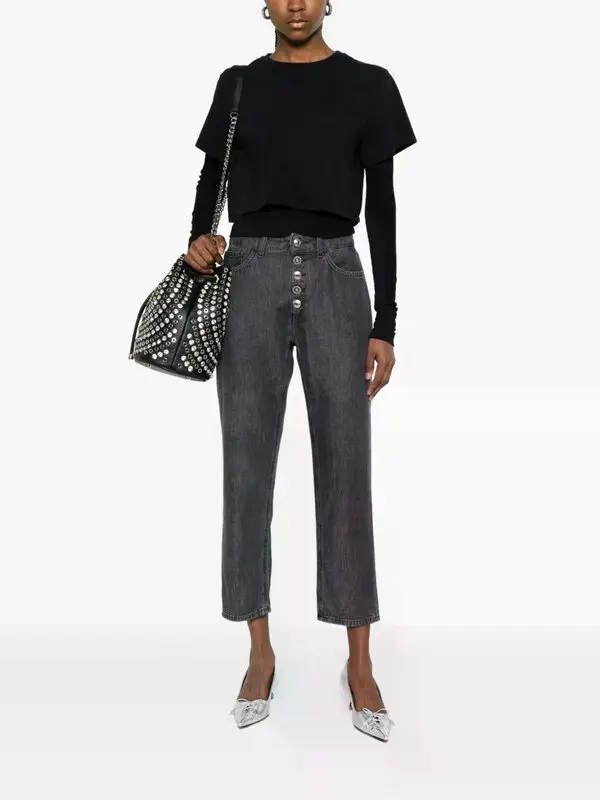 DONDUP Koons Button Cotton Denim Jeans