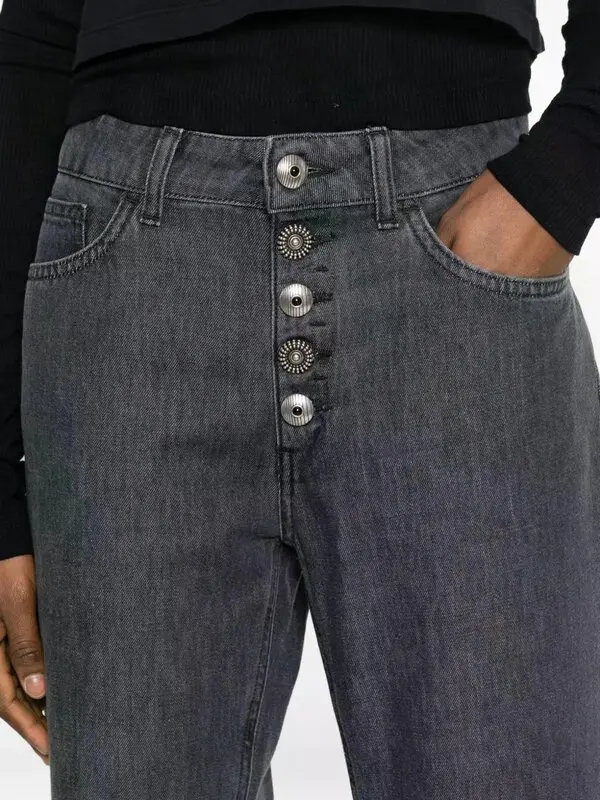 DONDUP Koons Button Cotton Denim Jeans