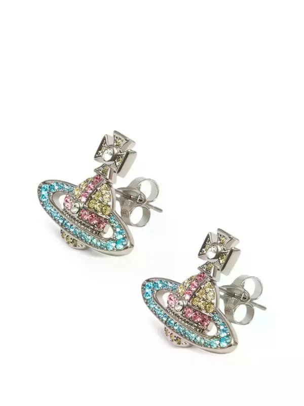 VIVIENNE WESTWOOD Kika Orb Embellished Earrings - Silver