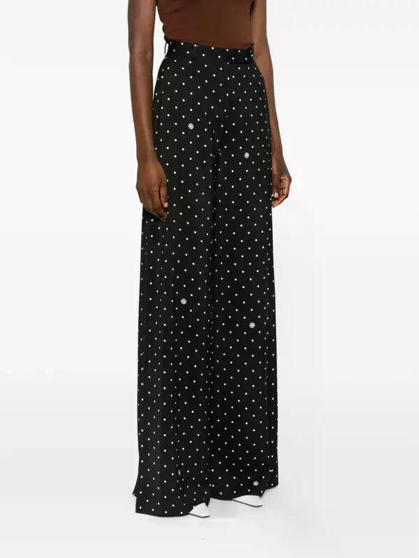 Elie Saab Polka Dot Wide-leg Trousers