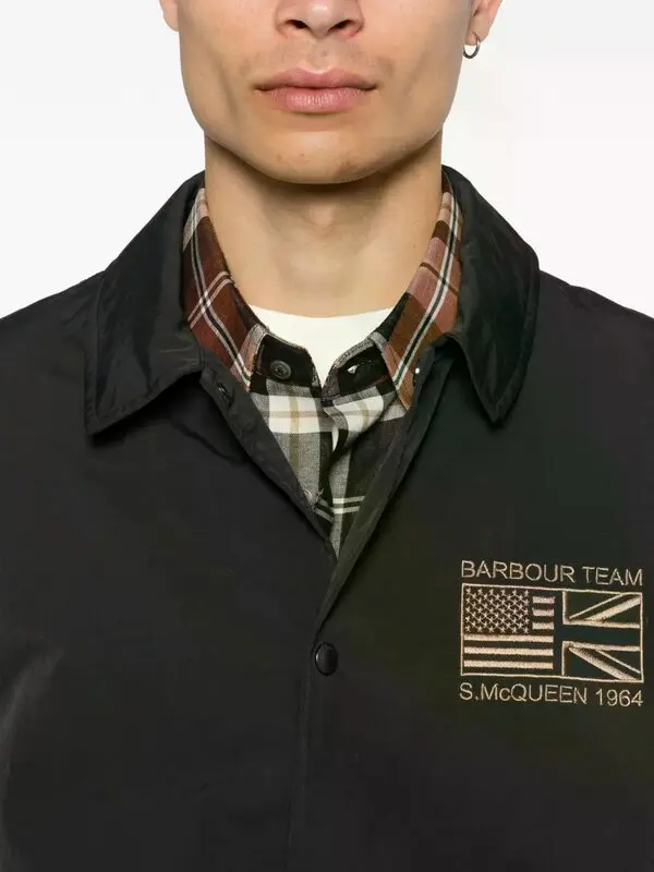 Barbour Logo-embroidered Shirt Jacket