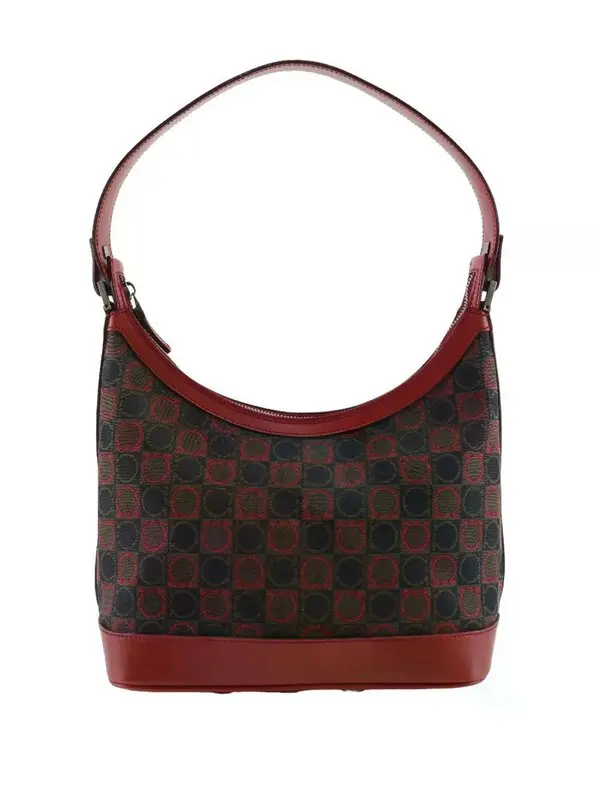 FERRAGAMO Gancini Canvas Shoulder Bag