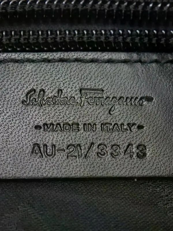 FERRAGAMO Gancini Canvas Shoulder Bag