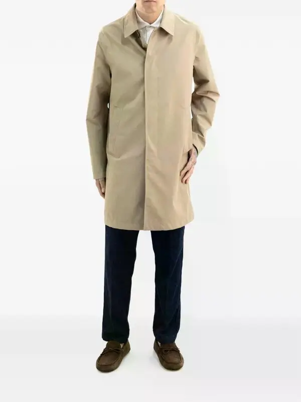 Herno Beige Buttoned Raincoat - Neutrals
