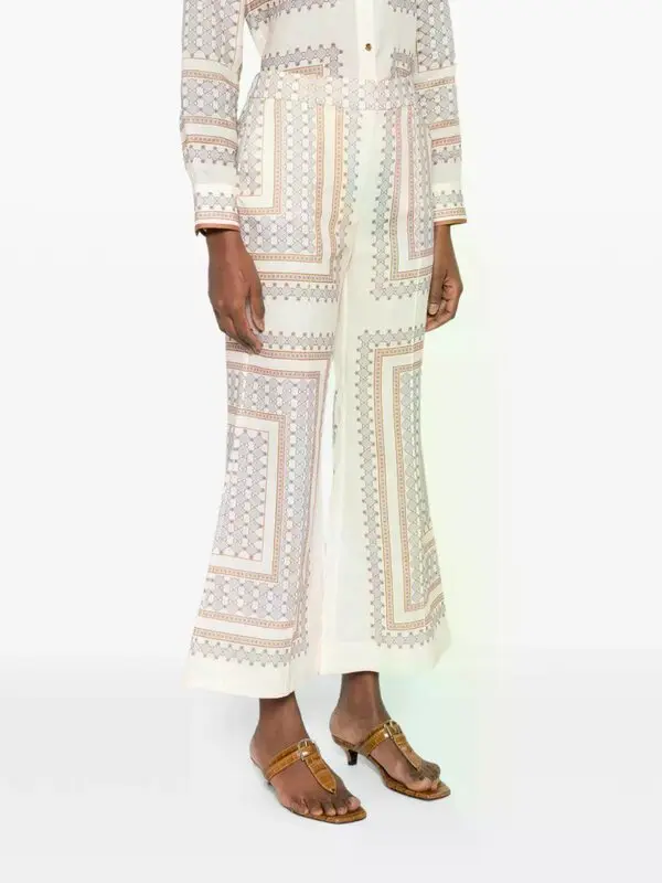 Zimmermann Wide Leg Printed Trousers
