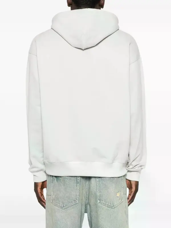 Off-White Logo-print Hoodie - Grey