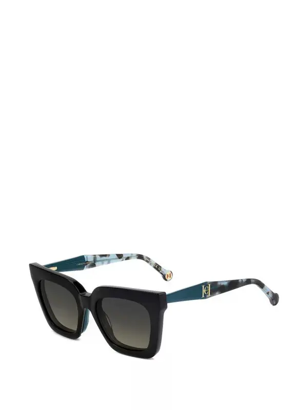 Carolina Herrera Square Frame Eyeglasses With Detachable Lenses
