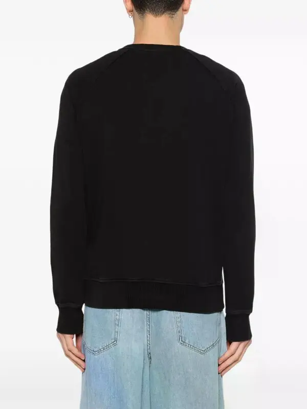 Balmain Logo Print Crewneck Sweatshirt