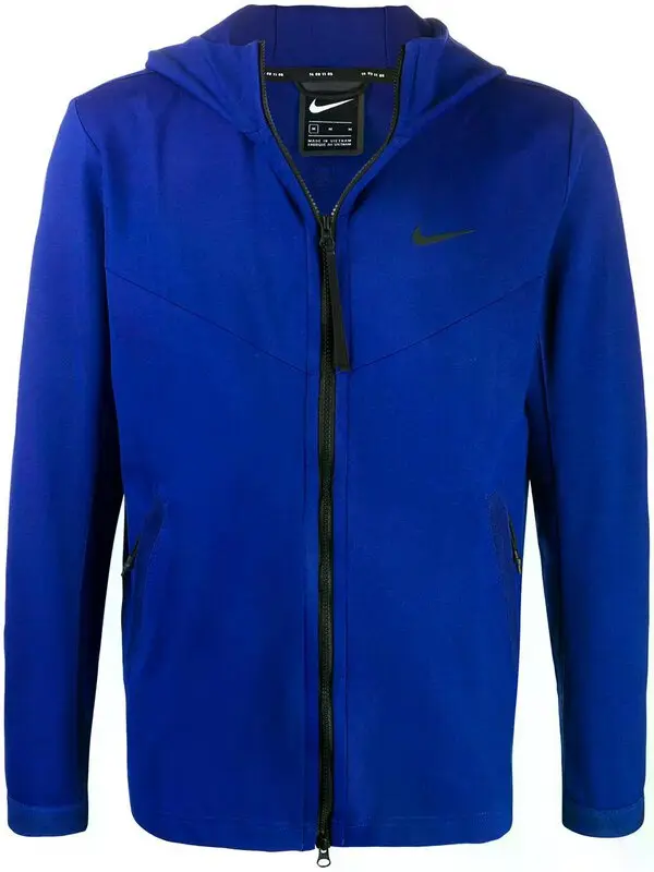 Nike Zip-front Hooded Sweatshirt - Blue