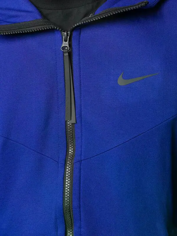 Nike Zip-front Hooded Sweatshirt - Blue