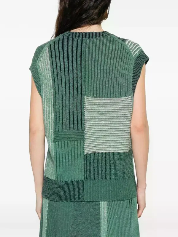 Eric Bompard Patchwork Sleeveless Vest