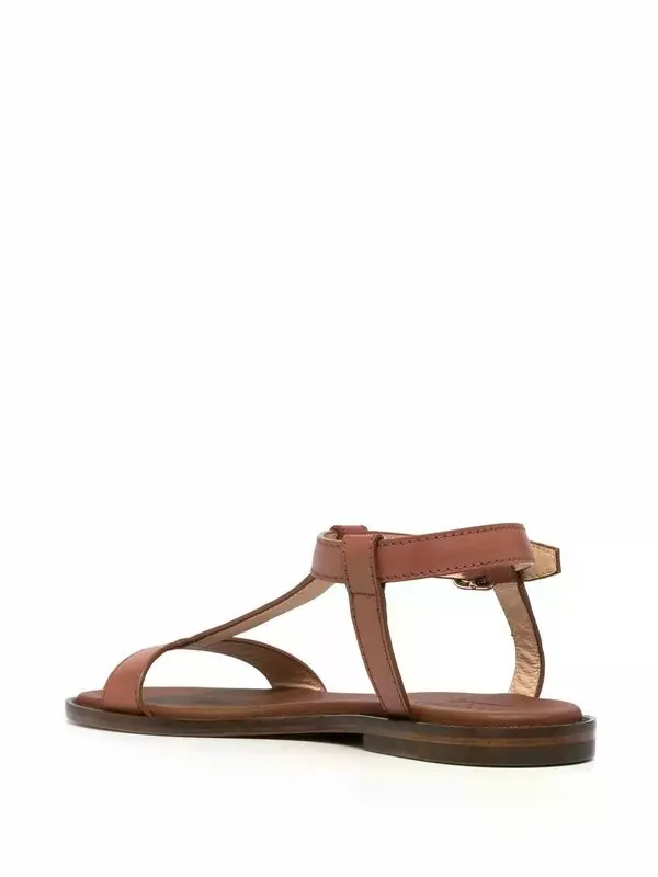 DOUCAL'S Leather T-bar Sandals