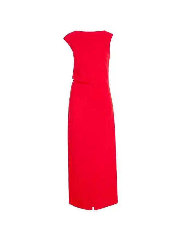 Proenza Schouler Damea Matte Crepe Midi Dress - Red