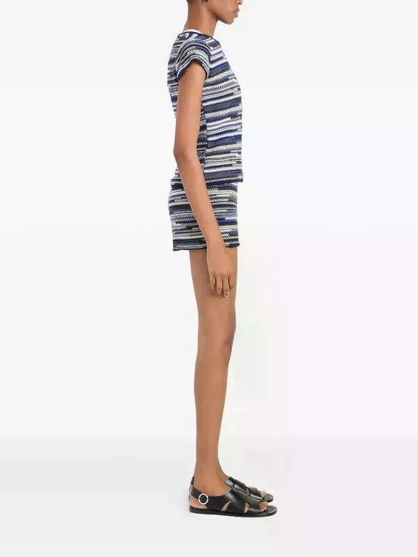 Proenza Schouler White Label Ribbed Striped T-shirt